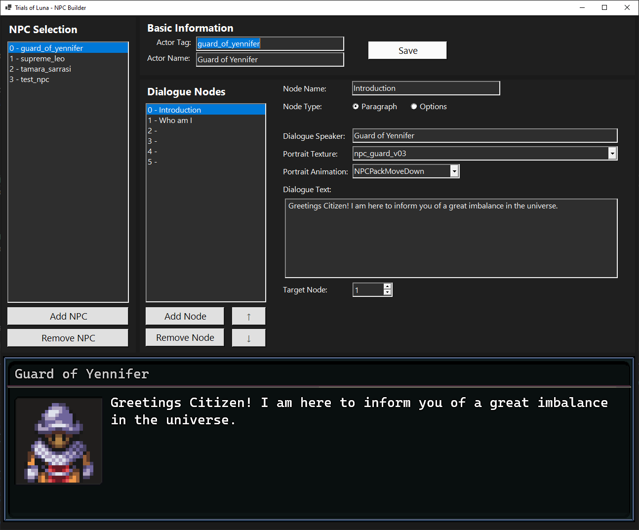Devlog #3: NPC Update - Trials of Luna